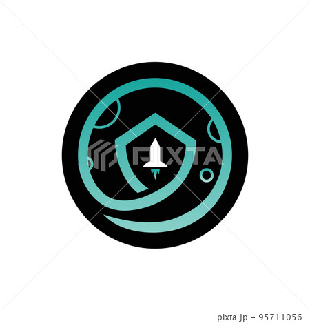 SafeMoon (SFM) icon isolated on white background.のイラスト素材 [95711056] - PIXTA
