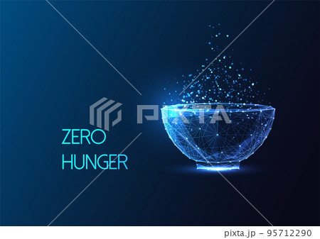 Concept of Zero Hunger as part of Sustainable...のイラスト素材 [95712290] - PIXTA