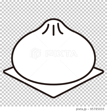 Nikuman 單色圖標說明-插圖素材 [95785035] - PIXTA圖庫