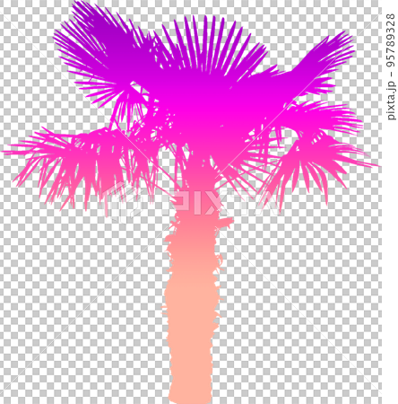Gradient tree silhouette image. illustration... - Stock Illustration ...
