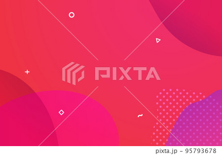 Abstract curves gradient flat design vector...のイラスト素材 [95793678] - PIXTA