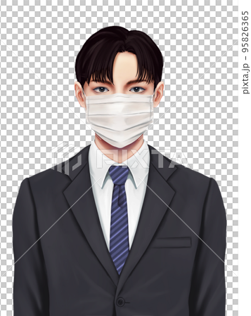 Illustration of a realistic front upper body of... - Stock Illustration ...