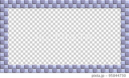 Light purple checkered tile frame 16:9 - Stock Illustration [95844730 ...