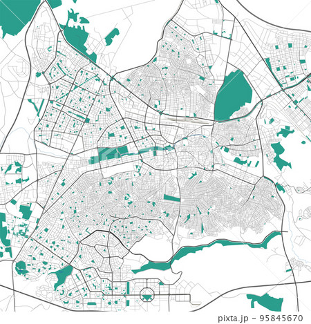 Gaziantep map. Detailed map of Gaziantep city...のイラスト素材 [95845670] - PIXTA