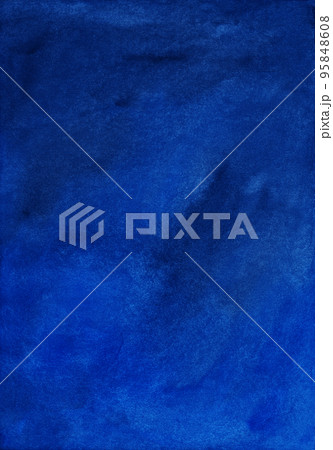Watercolor old dark azure blue background...のイラスト素材 [95848608] - PIXTA