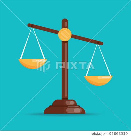 Justice scale Court symbol vector illustrationのイラスト素材 [95868330] - PIXTA