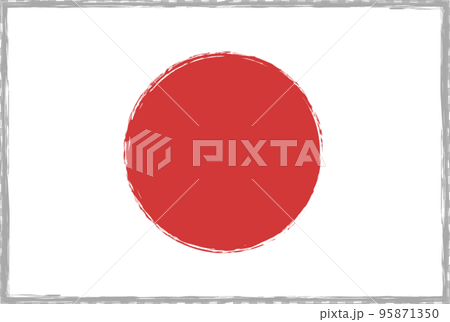 Japanese flag [soft tone/simple] - Stock Illustration [95871350] - PIXTA