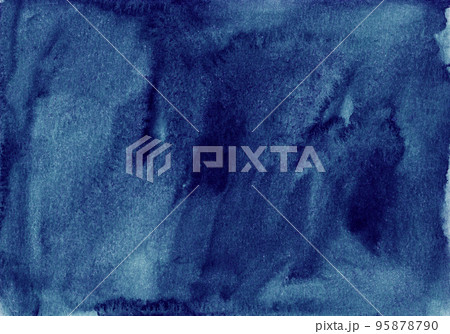 Watercolor dark dirty blue background painting...のイラスト素材 [95878790] - PIXTA