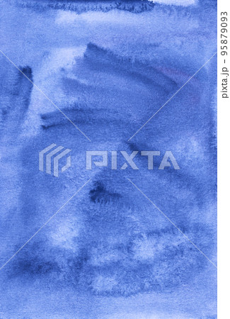 Watercolor azure blue background texture. のイラスト素材 [95879093] - PIXTA