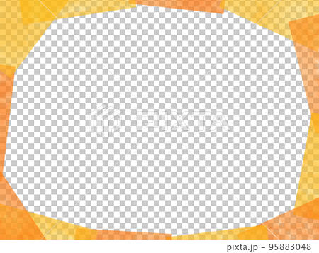 orange block frame - Stock Illustration [95883048] - PIXTA