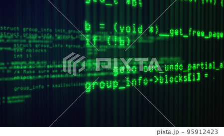Programming code runningのイラスト素材 [95912423] - PIXTA