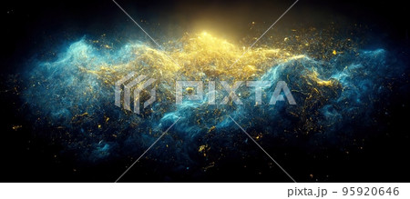 Spectacular digital art 3D illustration...のイラスト素材 [95920646] - PIXTA