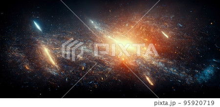 Spectacular digital art 3D illustration...のイラスト素材 [95920719] - PIXTA