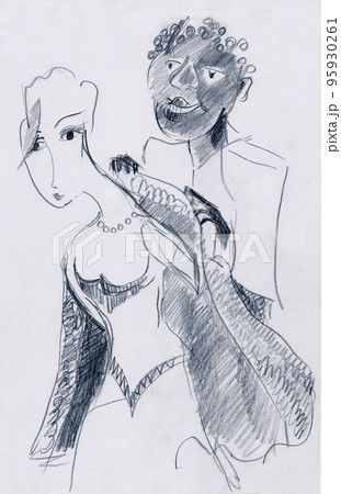 illustration of romance by Vertinsky about...のイラスト素材 [95930261] - PIXTA