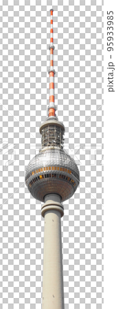 Fernsehturm (TV Tower) in Berlin transparent PNGのイラスト素材 [95933985] - PIXTA