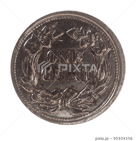 1 cent coin, United States transparent PNGのイラスト素材 [95934356] - PIXTA