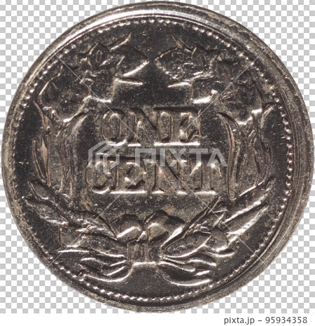 1 cent coin, United States transparent PNGのイラスト素材 [95934358] - PIXTA