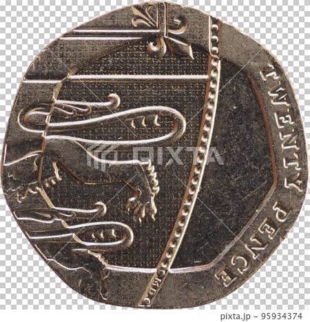 20 pence coin, United Kingdom transparent PNGのイラスト素材 [95934374] - PIXTA