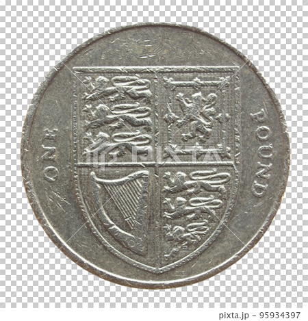 1 pound coin, United Kingdom transparent PNGのイラスト素材 [95934397] - PIXTA