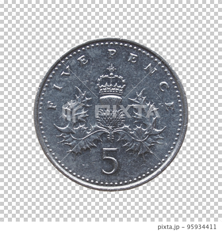 5 pence coin, United Kingdom transparent PNG - Stock Illustration ...