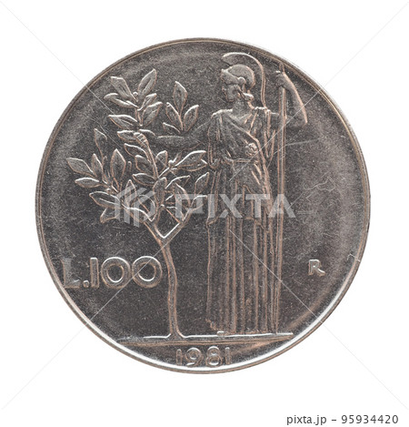 100 lire italian coin transparent PNGのイラスト素材 [95934420] - PIXTA