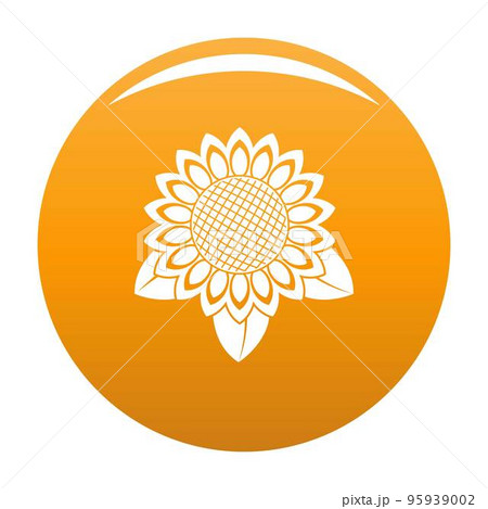 Sunflower leaf icon. Simple illustration of...のイラスト素材 [95939002] - PIXTA