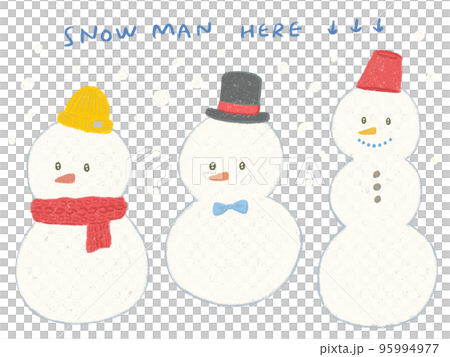 Two- and three-tiered snowman Simple and pop... - Stock Illustration ...