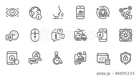 Outline set of Report document, Scroll down and...のイラスト素材 [96005233] - PIXTA