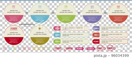 Infographic design parts set that can be used... - Stock Illustration ...