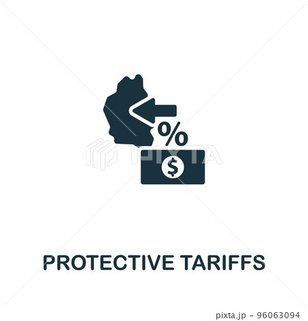 Protective Tariffs icon. Monochrome simple...のイラスト素材 [96063094] - PIXTA