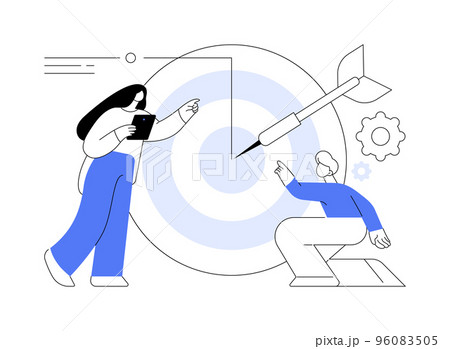 Focus abstract concept vector illustration.のイラスト素材 [96083505] - PIXTA