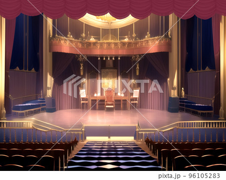 背景 劇場のイラスト素材 [96105283] - PIXTA
