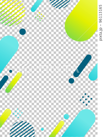 Green and light blue gradation geometric... - Stock Illustration ...