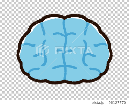 light blue brain, artificial intelligence, AI - Stock Illustration ...
