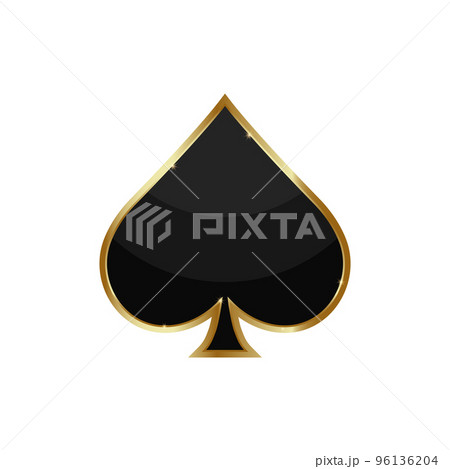 Spade suite . Vector symbols of playing cards....のイラスト素材 [96136204] - PIXTA
