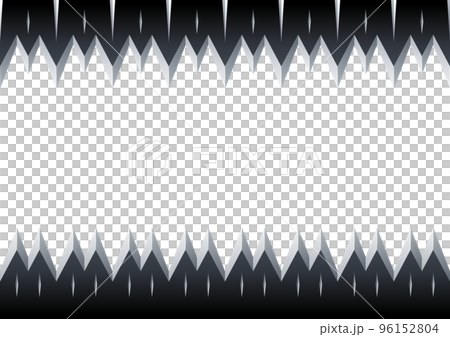 A dangerous trap frame with rows of sharp metal... - Stock Illustration ...