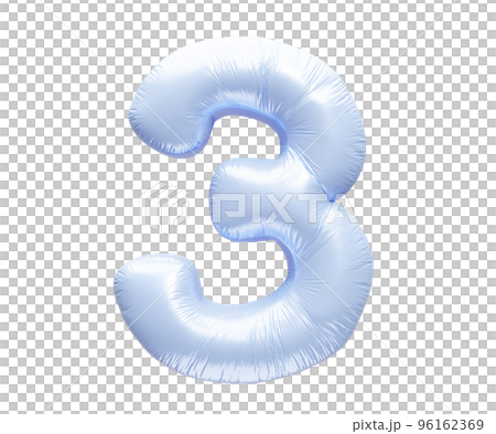 light blue balloon numbers - Stock Illustration [96162369] - PIXTA
