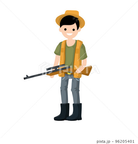 Cartoon Hunting Gun