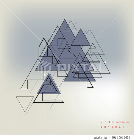 Abstract geometry lines pattern. Vector...のイラスト素材 [96256602] - PIXTA