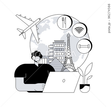 Travel agent abstract concept vector...のイラスト素材 [96274566] - PIXTA