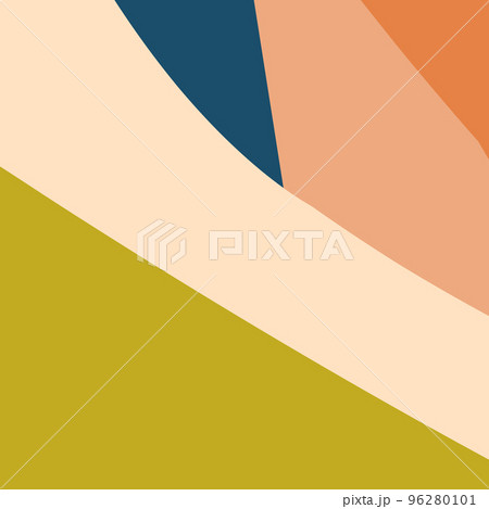 Colorful abstract background of jagged lines in...のイラスト素材 [96280101 ...