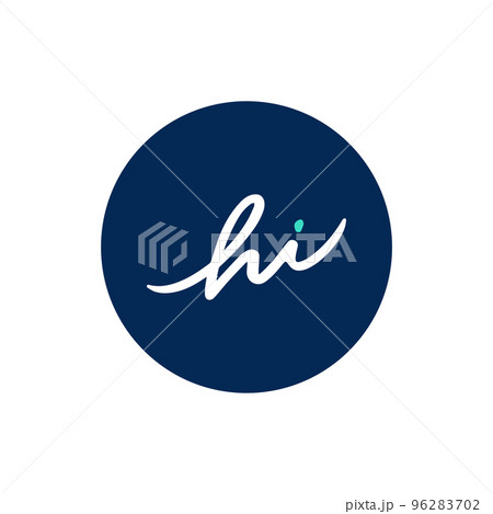 hi Dollar (HI) icon isolated on white background.のイラスト素材 [96283702] - PIXTA