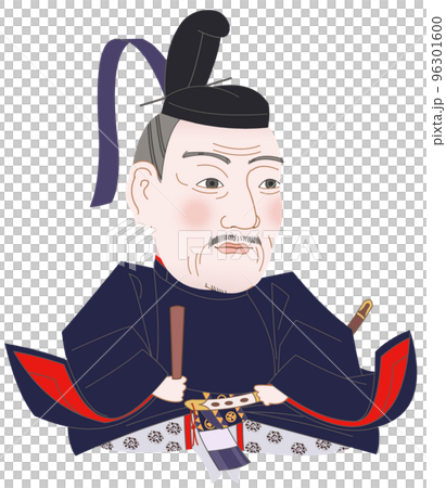 Tokugawa Hidetada portrait deformed - Stock Illustration [96301600] - PIXTA