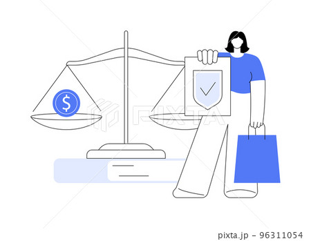 Consumer law abstract concept vector illustration.のイラスト素材 [96311054 ...