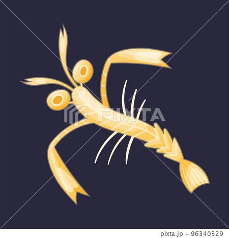 Yellow Plankton Water Organism Free Floating on...のイラスト素材 [96340329 ...
