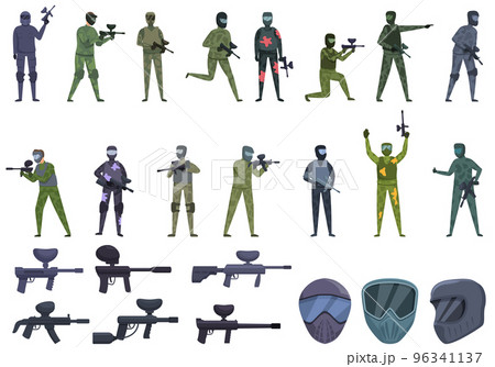 Paintball Cartoon Characters