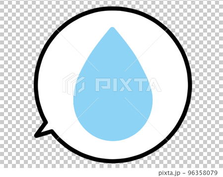 Dripping sweat mark balloon illustration material - Stock Illustration ...
