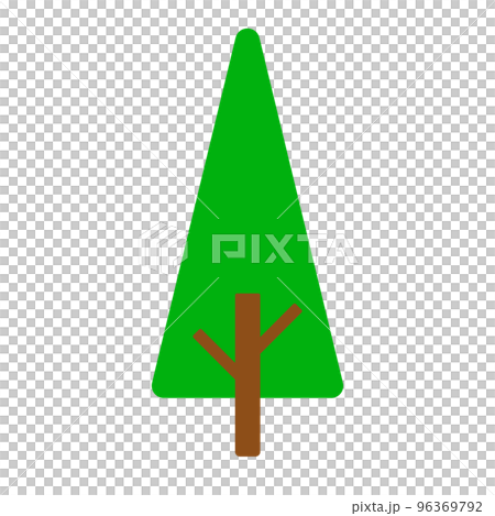Triangular tree icon. plant. vector. - Stock Illustration [96369792 ...
