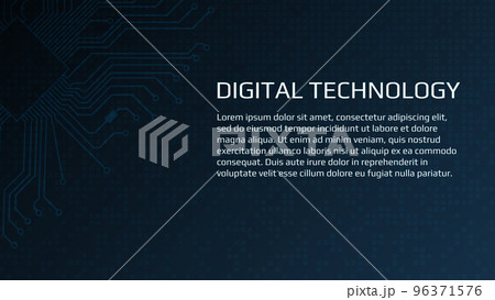 Abstract digital background template for...のイラスト素材 [96371576] - PIXTA