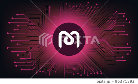 Mdex MDX cryptocurrency token symbol of the...のイラスト素材 [96371592] - PIXTA